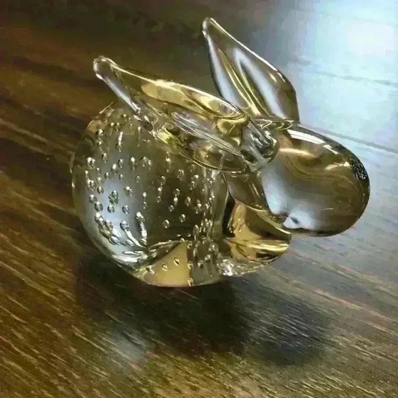 Leonard | Accents | Bunny Rabbit Hand Blown Bullicante Glass Leonard ...